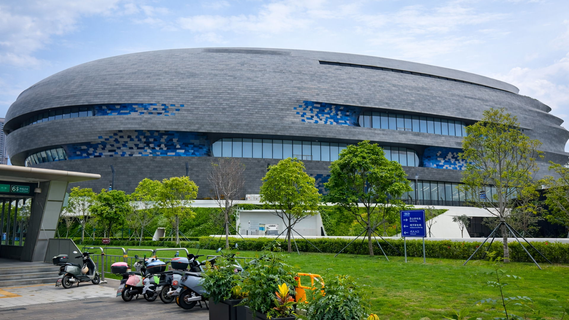 China unveils a science museum that defies gravity