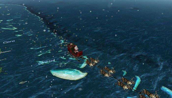 NORAD tracks Santa Claus as he delivers gifts to children around the world