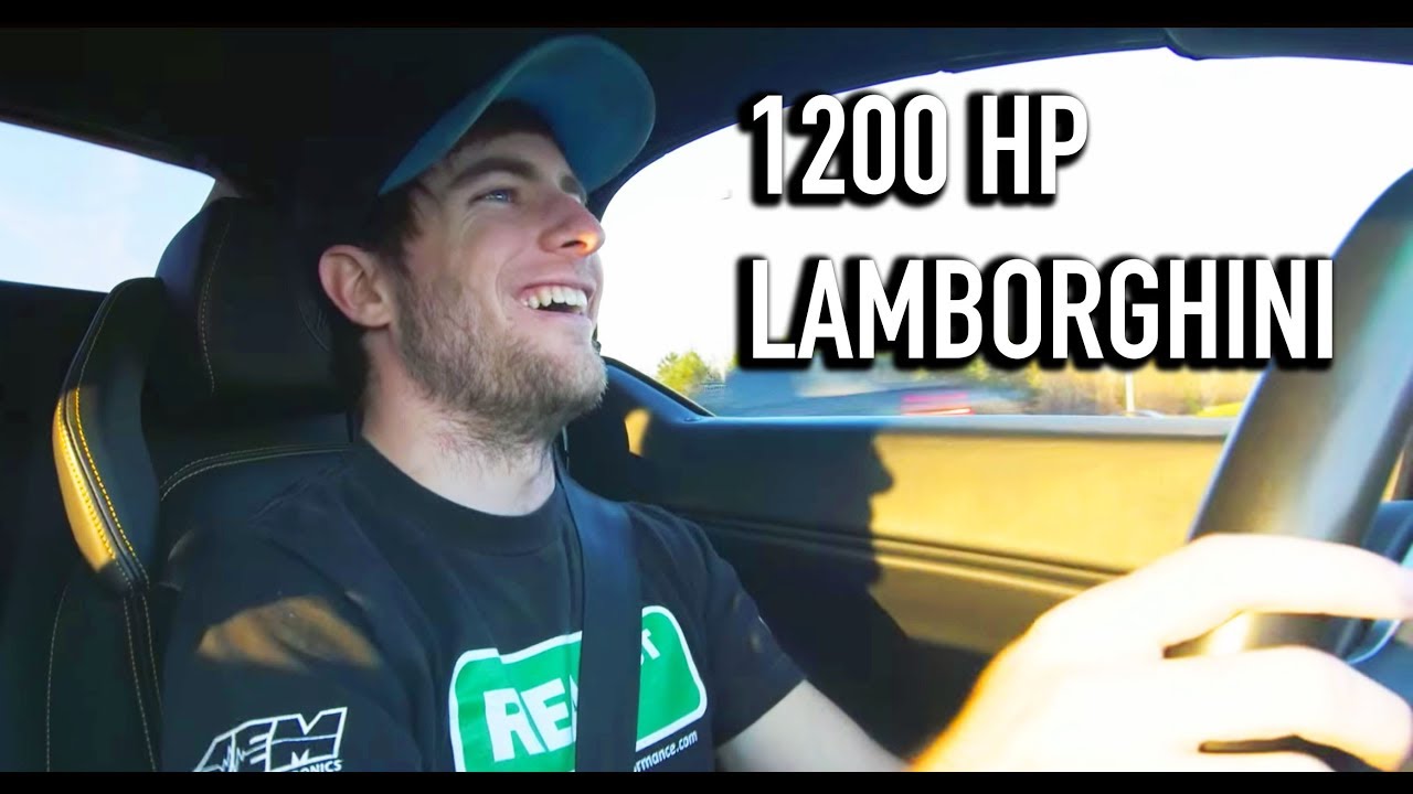 Driving 1,200HP twin turbo Lamborghini Gallardo first time ever