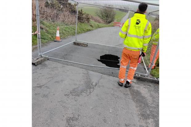Road closed before Christmas to reopen tomorrow after pothole repairs