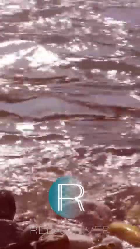 Sparkling river calm: Relaxing water & piano music for meditation ...