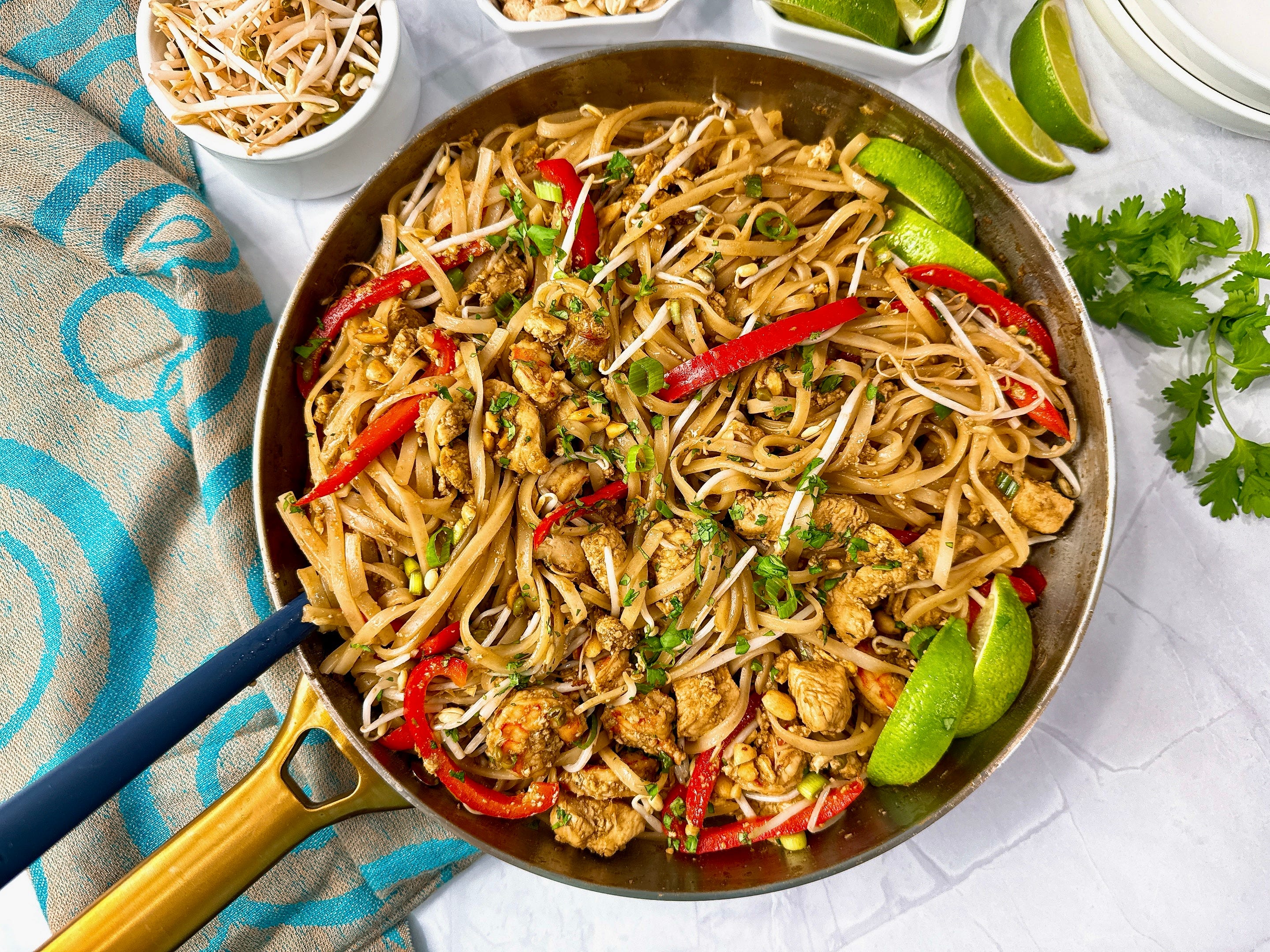 Pad Thai is easy to make at home with this 30 minute recipe