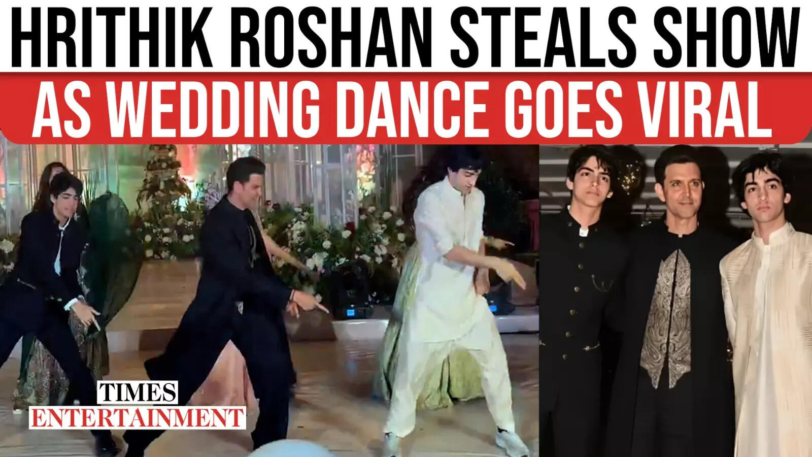 Hrithik Roshan’s sangeet dance with sons goes viral, Roshan family ...