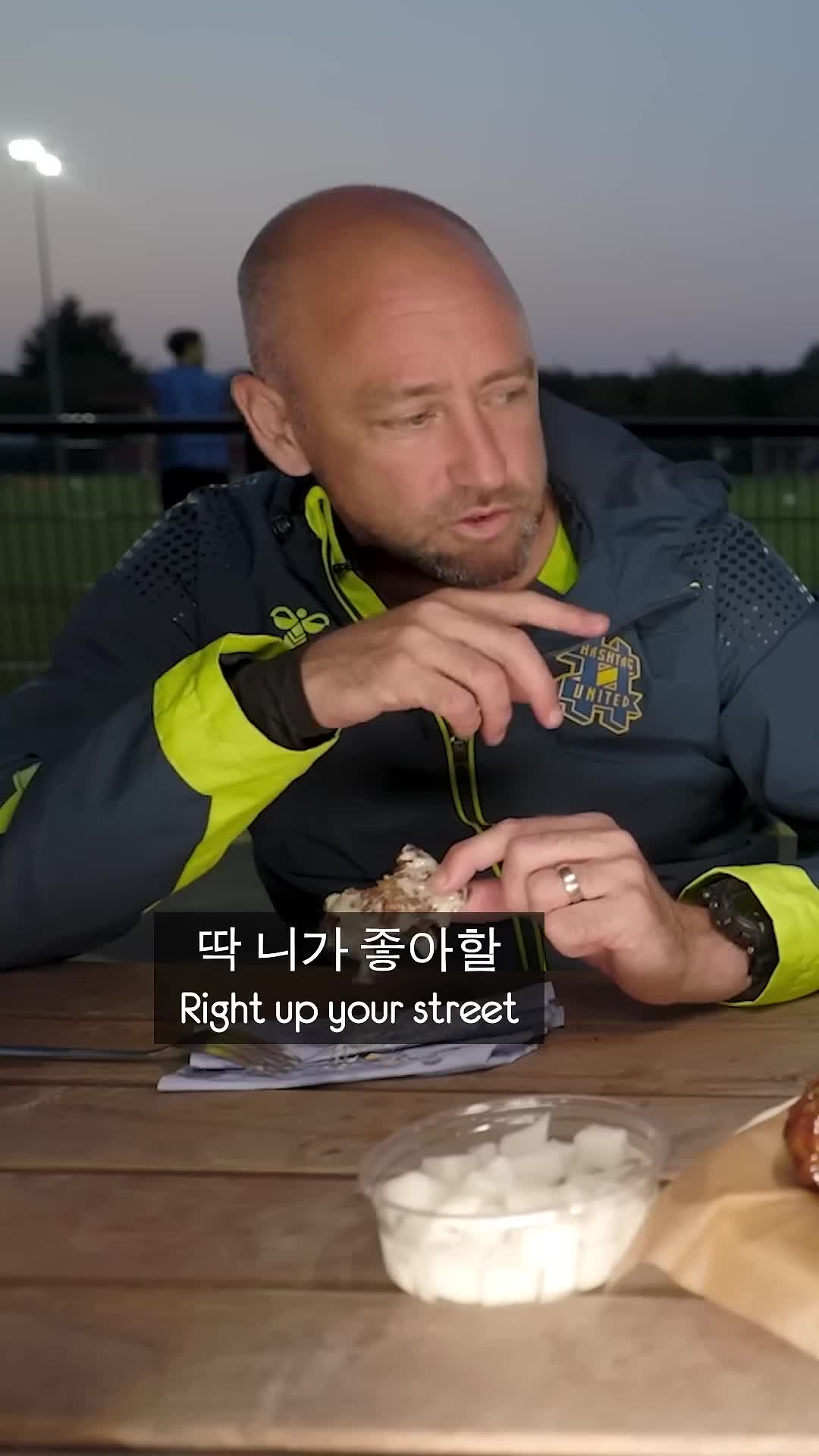 Tasting Korean garlic mayo chicken for the first time—next level reactions!