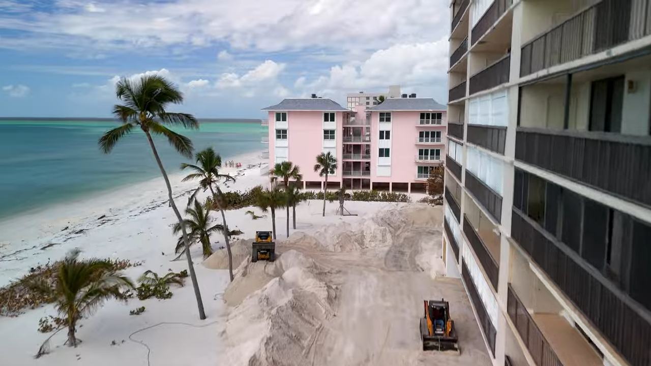 That moment everyone realized the beach had moved