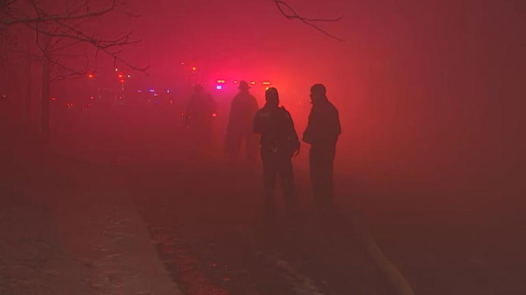 Firefighters battle smoky conditions during house fire in Needham