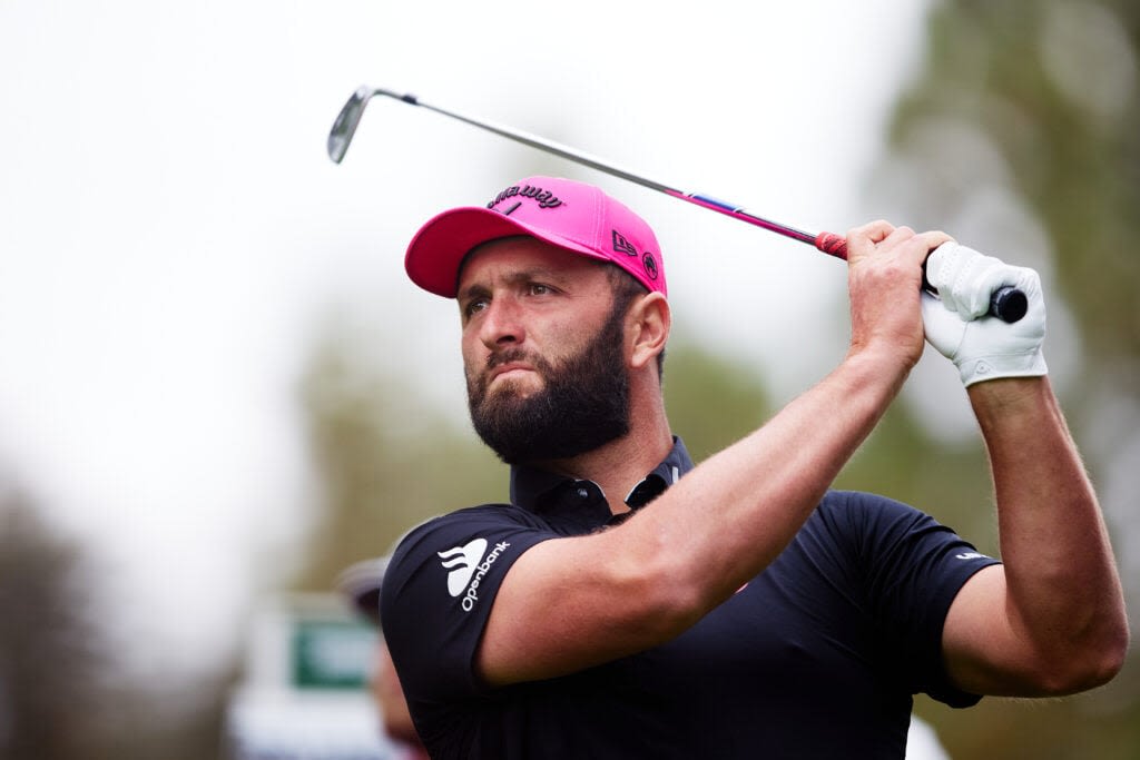 The small adjustment Jon Rahm uses to hit a draw without changing his swing