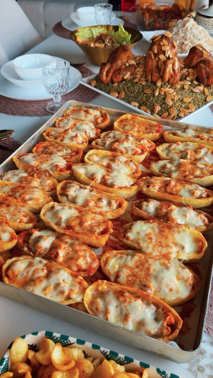 Potato boats and frekeh for iftar, what did you have for iftar today? ️🌙