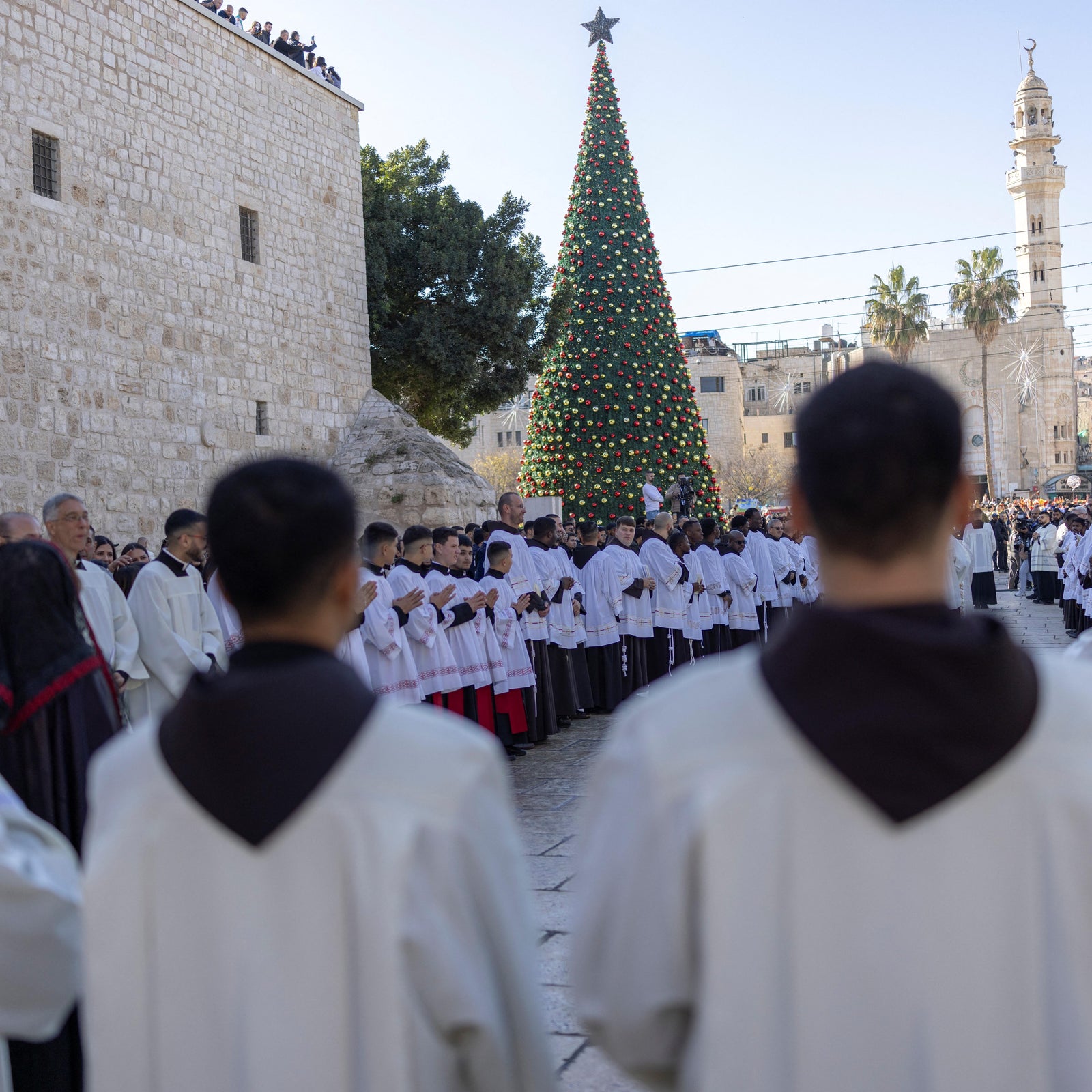 Thousands attend Christmas Eve events in Bethlehem, the first since ...