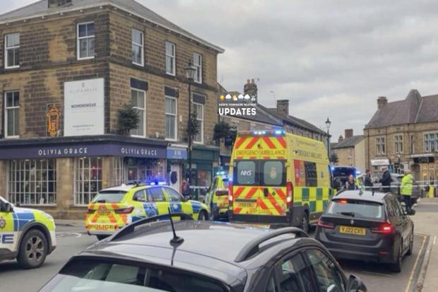 Air ambulance and emergency services called to Yorkshire market place