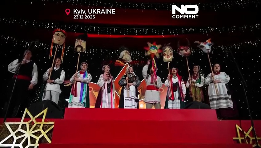 Ukrainian families host Christmas dinner for displaced children in Kyiv