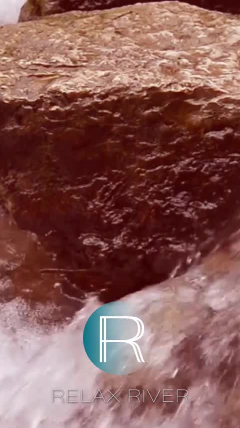 Soothing river rapids: Relaxing water sounds with gentle music for ...