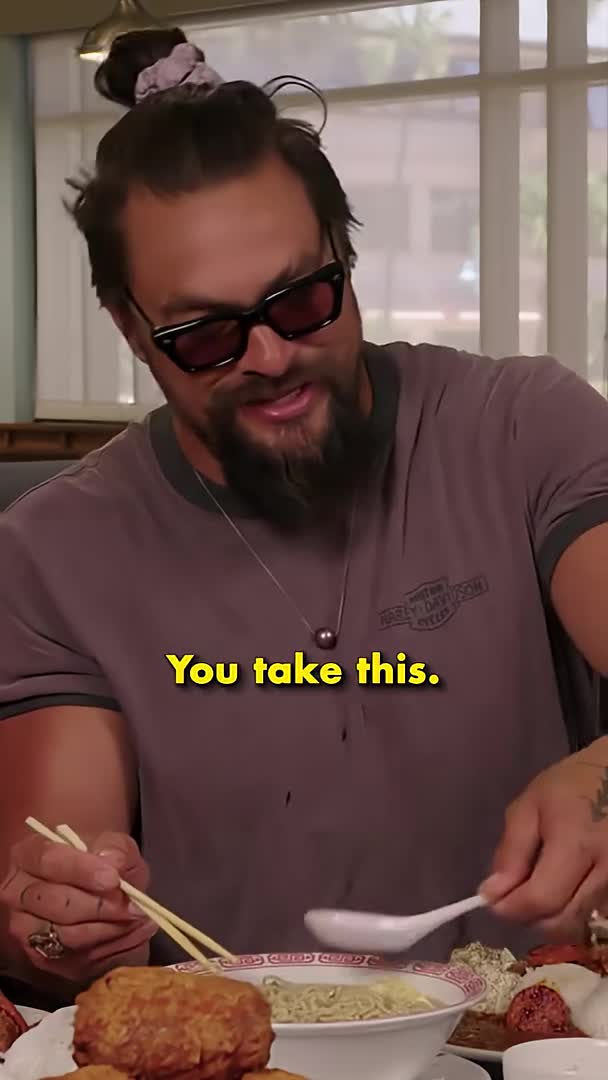 Jason Momoa fed us Zippy's!