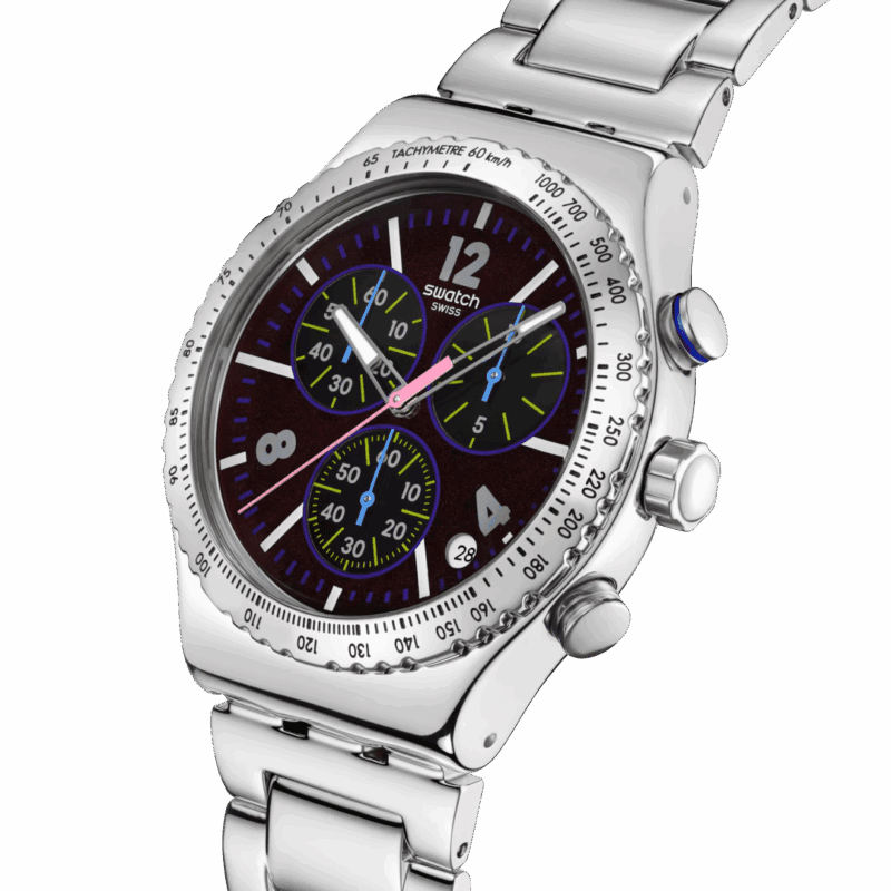 Swatch Purple Glow : Que vaut vraiment ce chronographe en acier à moins ...