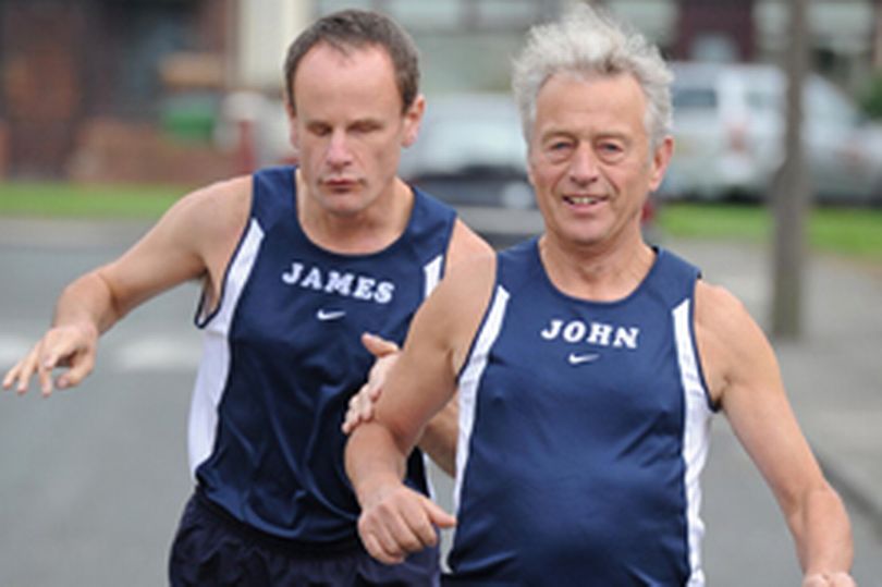 Cars fill the streets of village for 'marathon man'