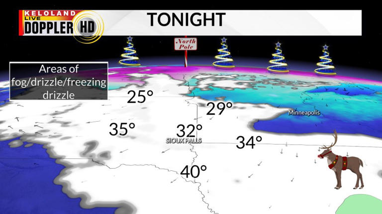 Fog and drizzle possible tonight; mild weather ahead