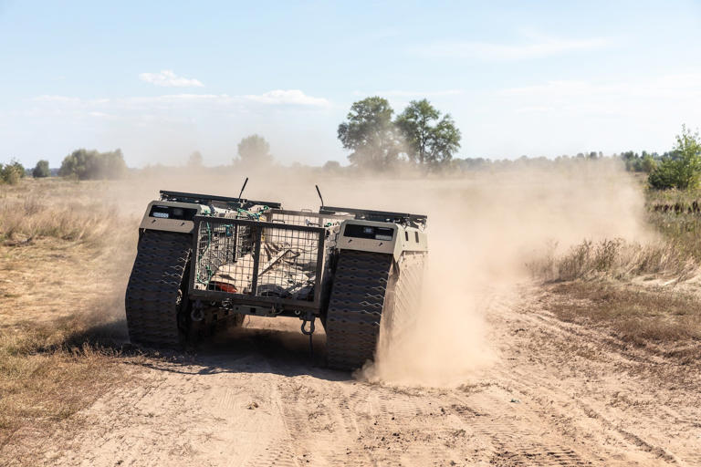 Ukraine just approved its first ground robot equipped with key grenade ...