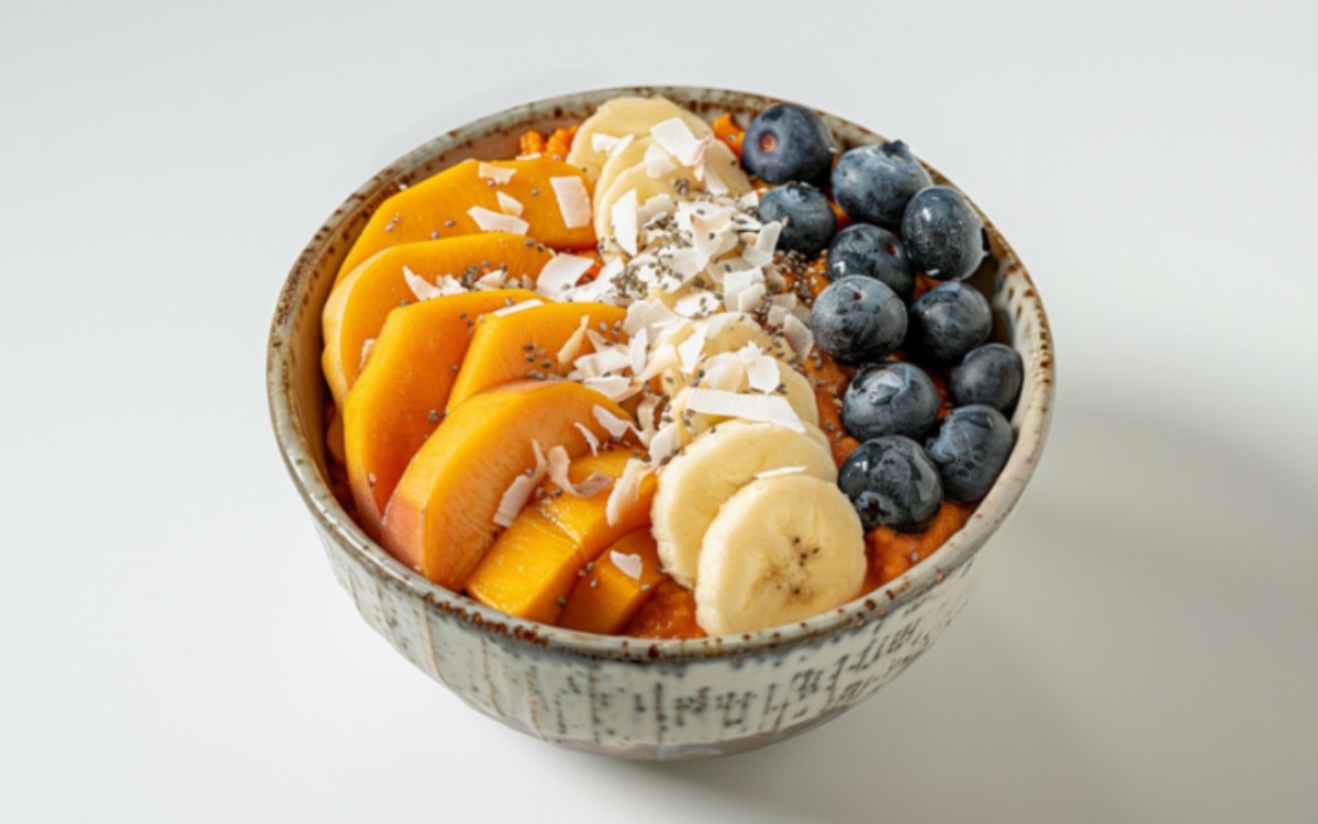 For a healthy breakfast, try this sweet potato bowl