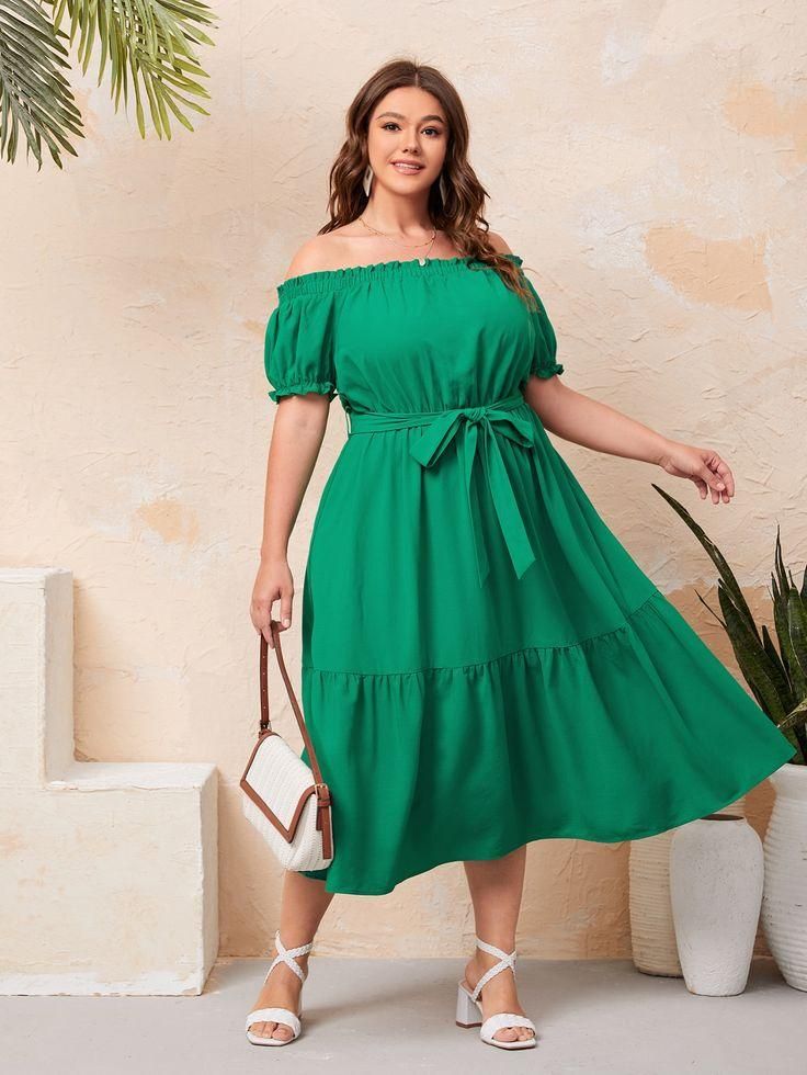 Model baju dress Natal kain polos yang effortlessly stylish!