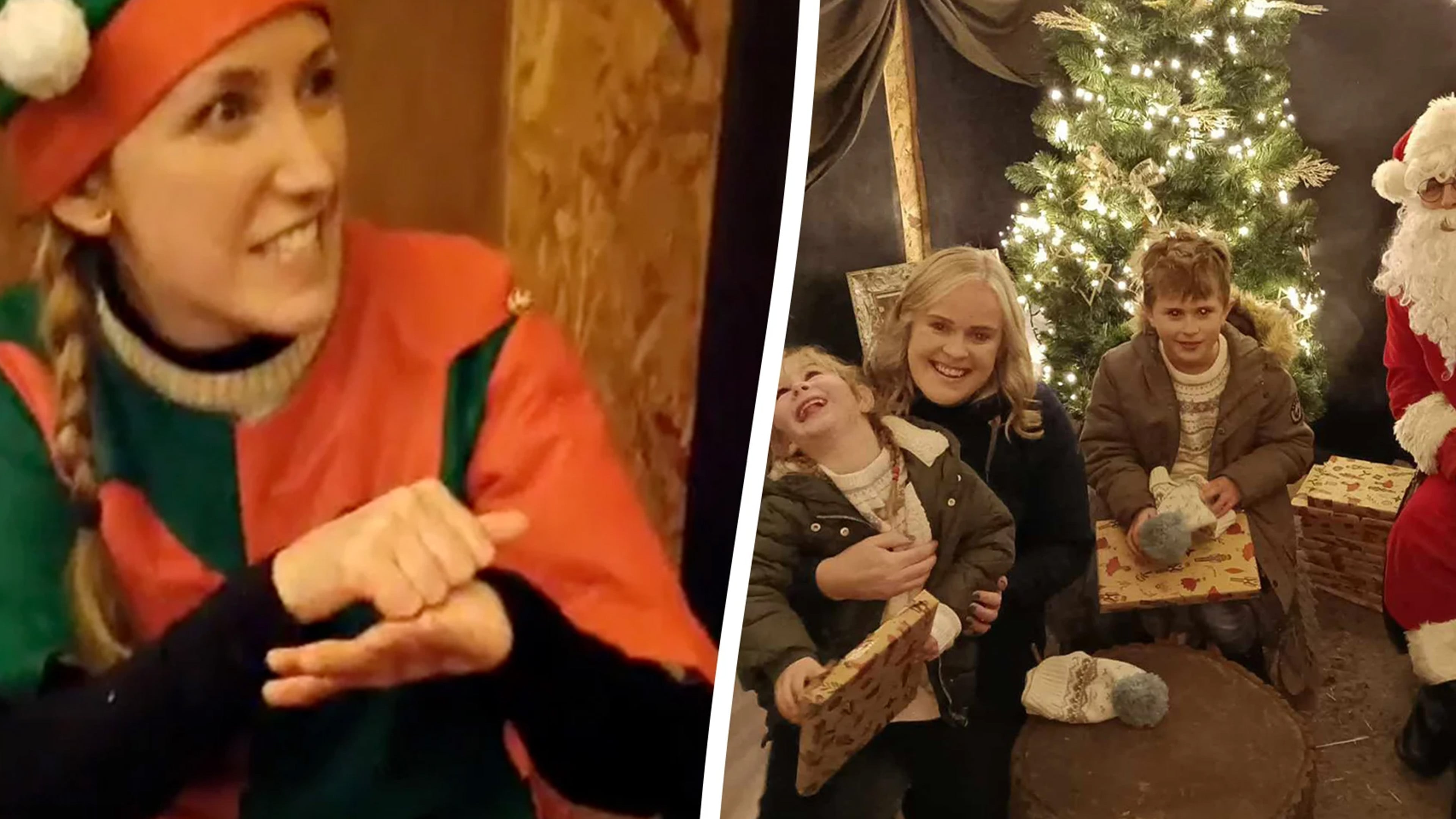 Deaf girl meets Santa properly for first time - thanks to signing elf