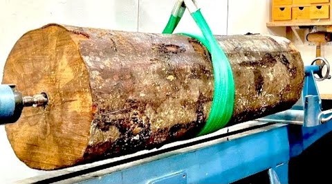 Who thought turning a log this big was a good idea?