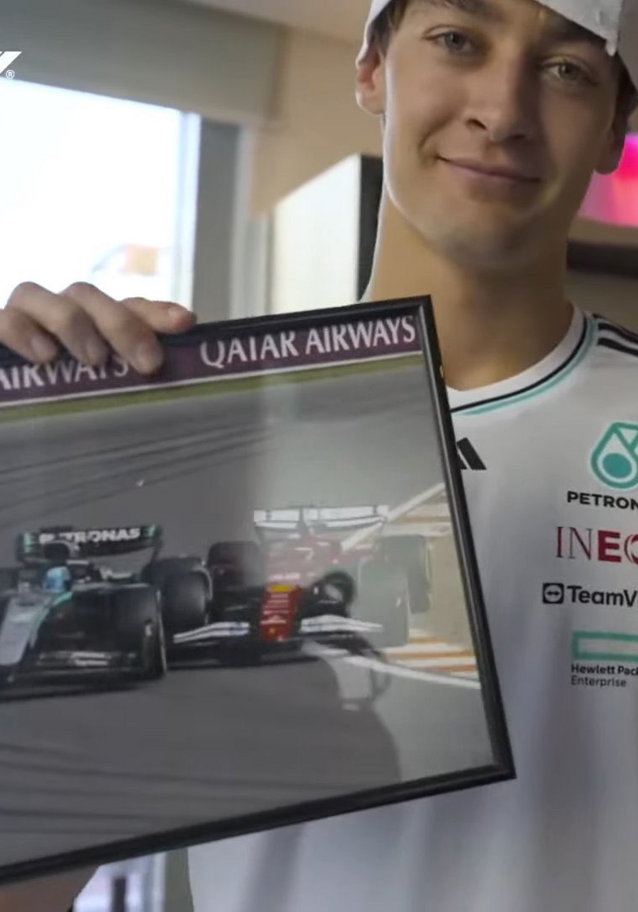 F1, Secret Santa da ridere: il regalo di Leclerc a Russell è subito virale