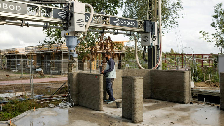 3D-printed housing project for student apartments takes shape