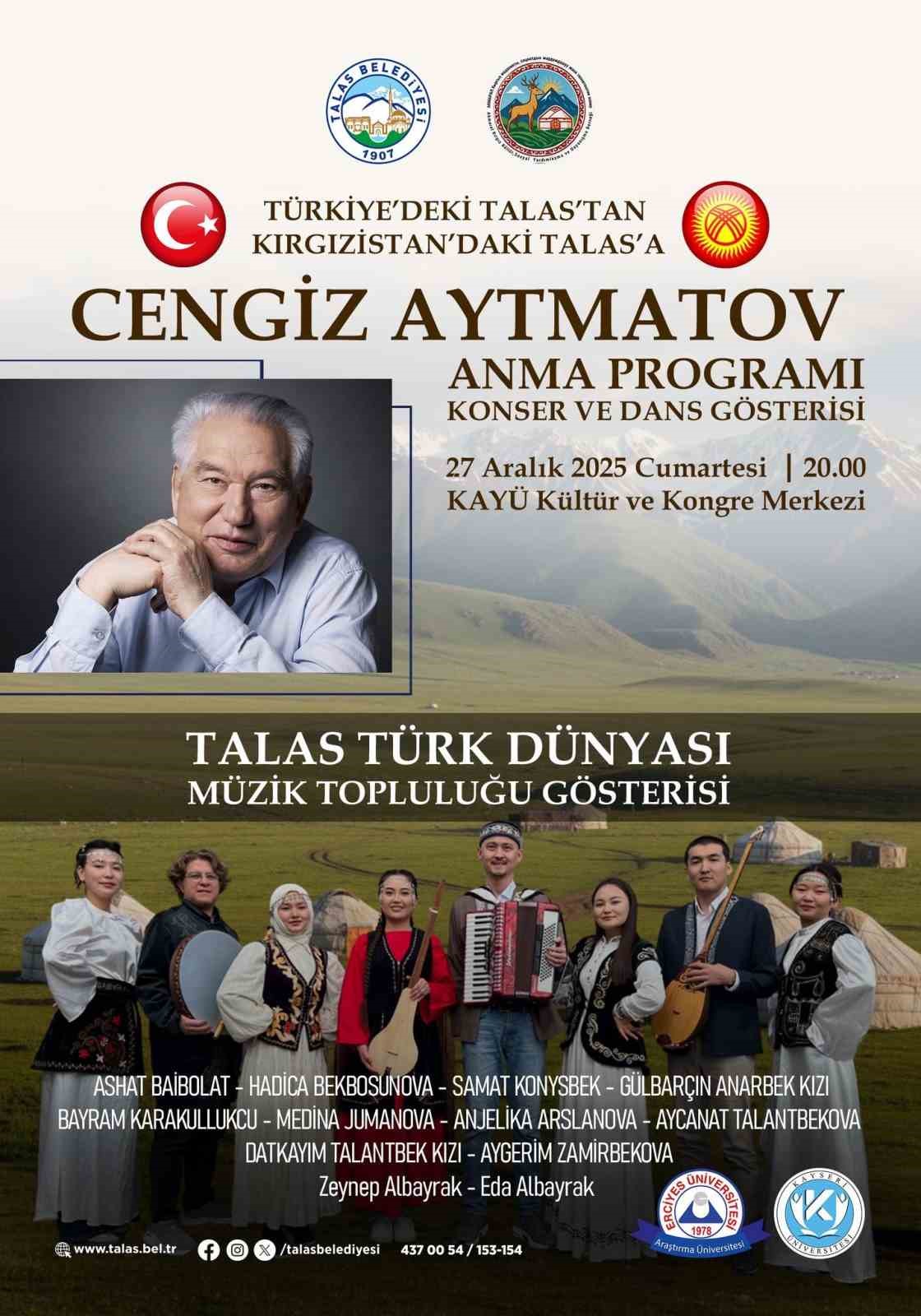 Türkiye’deki Talas’tan Kırgızistan’daki Talas’a gönül köprüsü