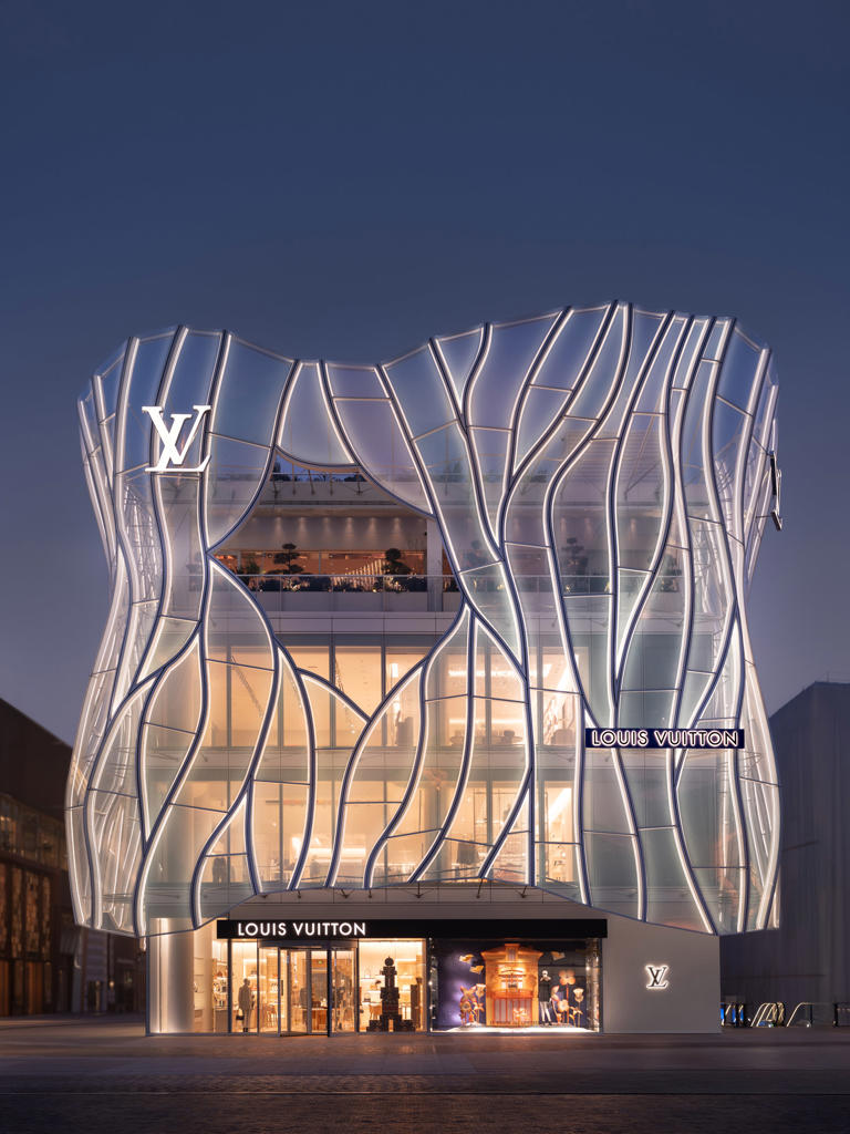 Jun Aoki references translucent dress for colour-shifting Louis Vuitton ...