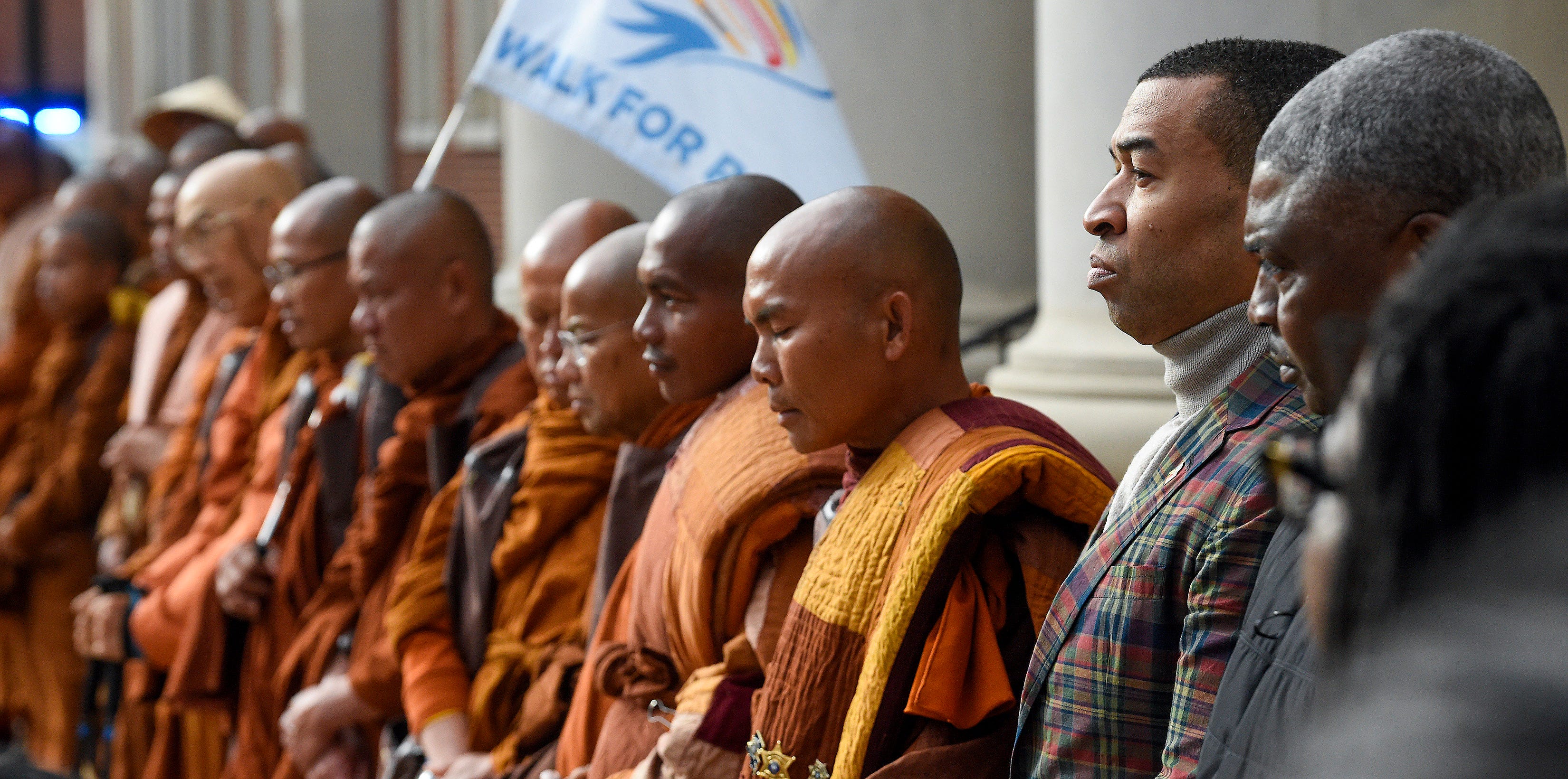 'Walk for Peace' monks head out of Atlanta. Where is their next stop?
