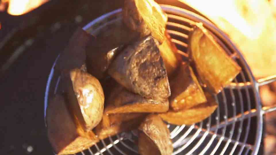 Open fire ribeye steak with rich BBQ butter ASMR cooking