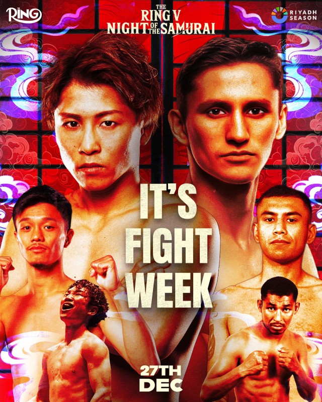 Naoya Inoue vs. Alan Picasso: When it starts and ring walk times