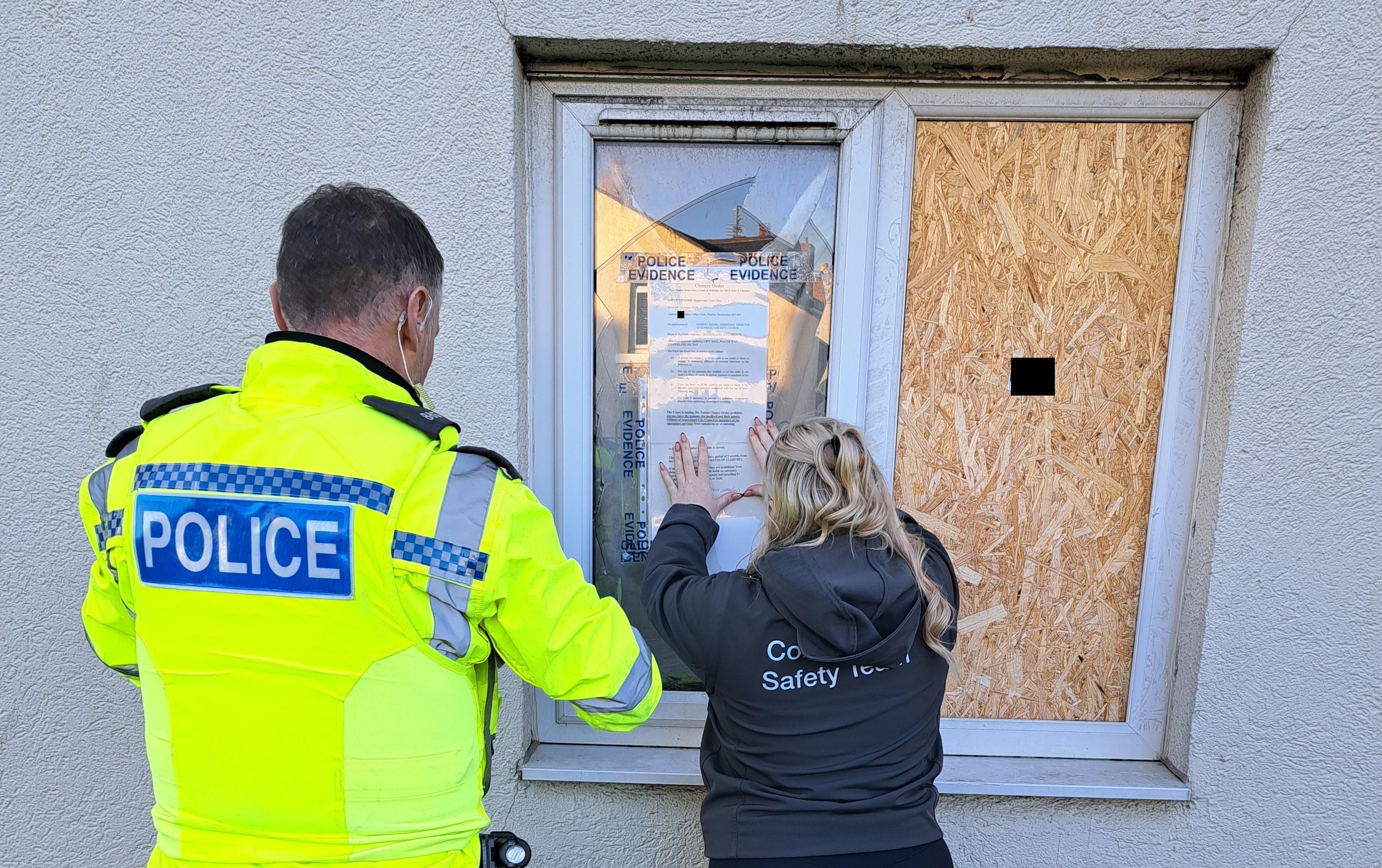 Here's why police officers issued closure order on Sunderland flat