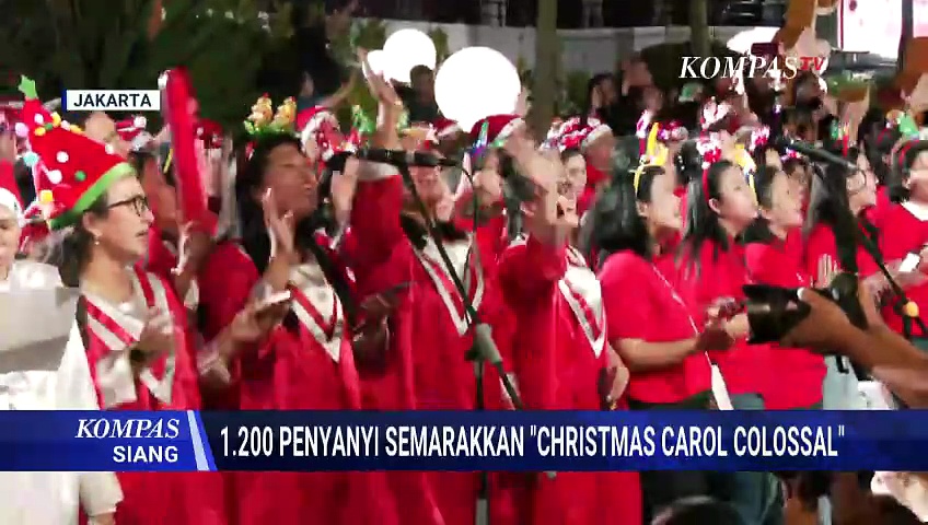 Pemprov DKI gelar Christmas Carol colossal, libatkan 1.200 orang paduan ...