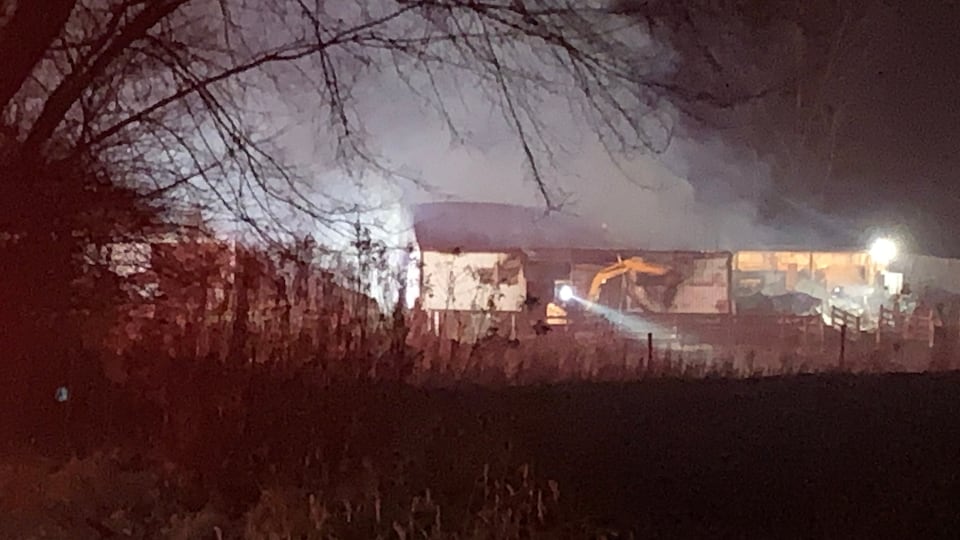 100 rabbits, 15 goats inside barn fire; crews determining how many ...