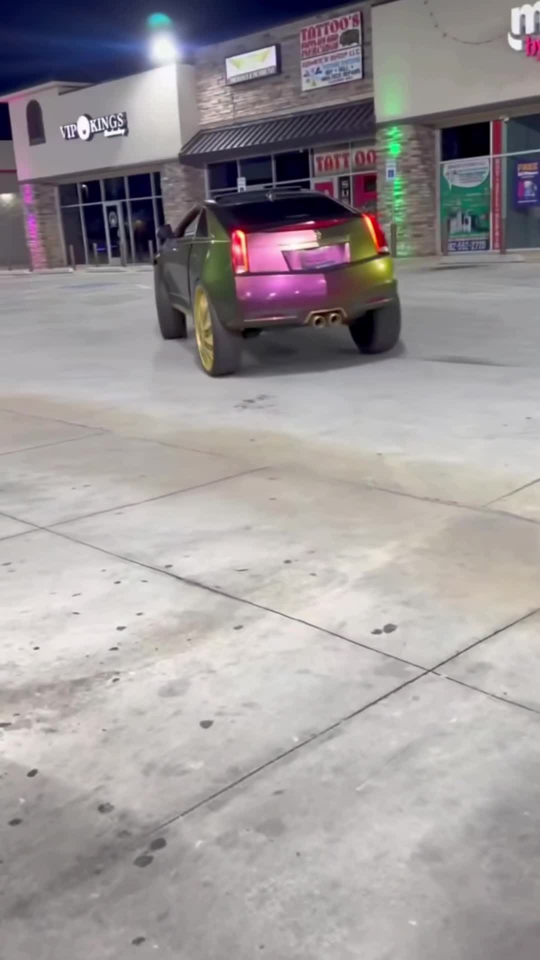 Outrageous CTS-V Coupe on Gold 32’s DUB Floaters Ridin