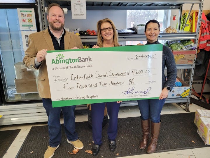 Abington Bank’s Neighbors Helping Neighbors campaign raises $54,600