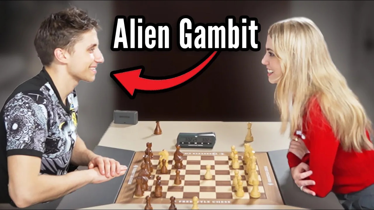 Chess player invented a wild opening and she took the bait