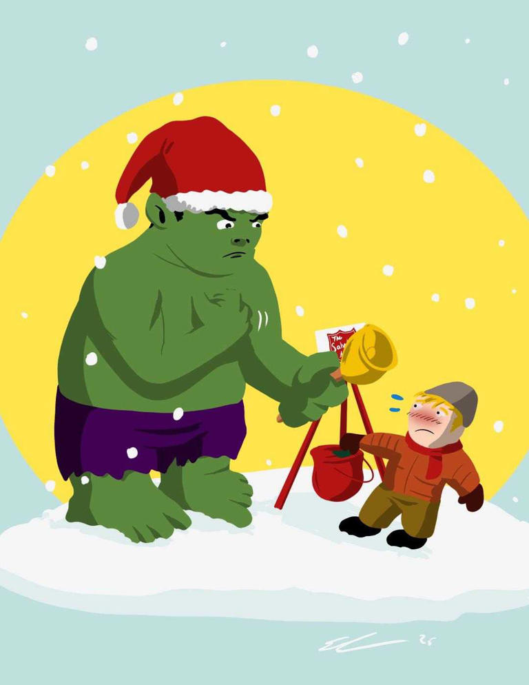 Happy holidays from the line it is drawn