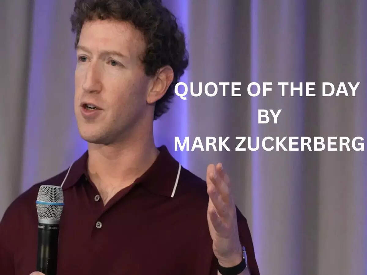 Quote of the day by Facebook founder Mark Zuckerberg: 'People don't ...
