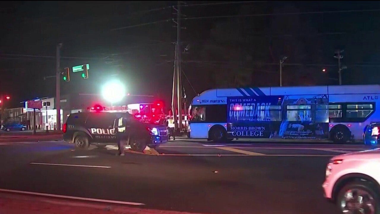 Crash involving MARTA bus and car on Wednesday morning