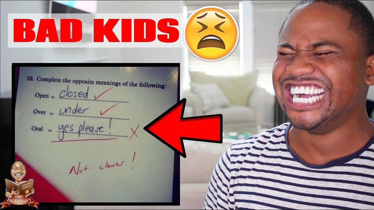 Funny detention slips & funniest kid test answers (pt 2) | Alonzo Lerone