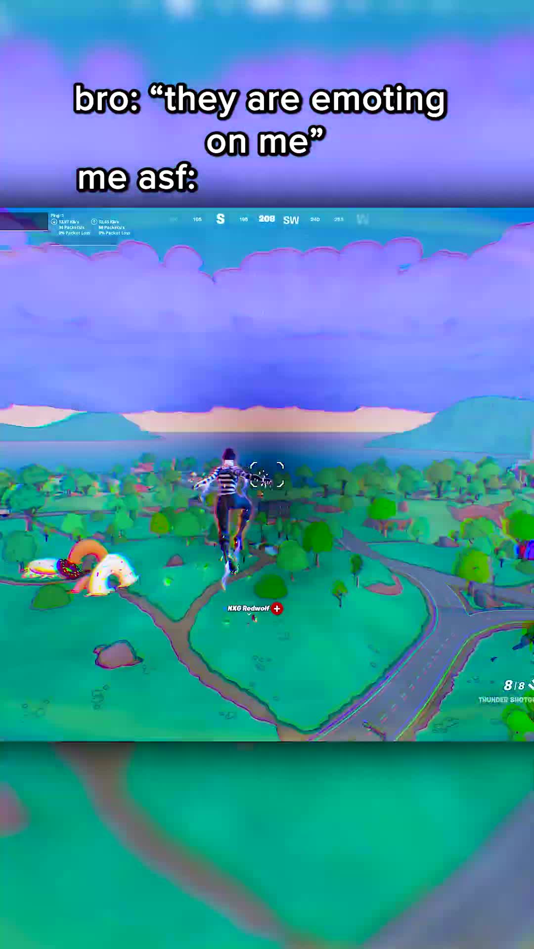 I flew across the map