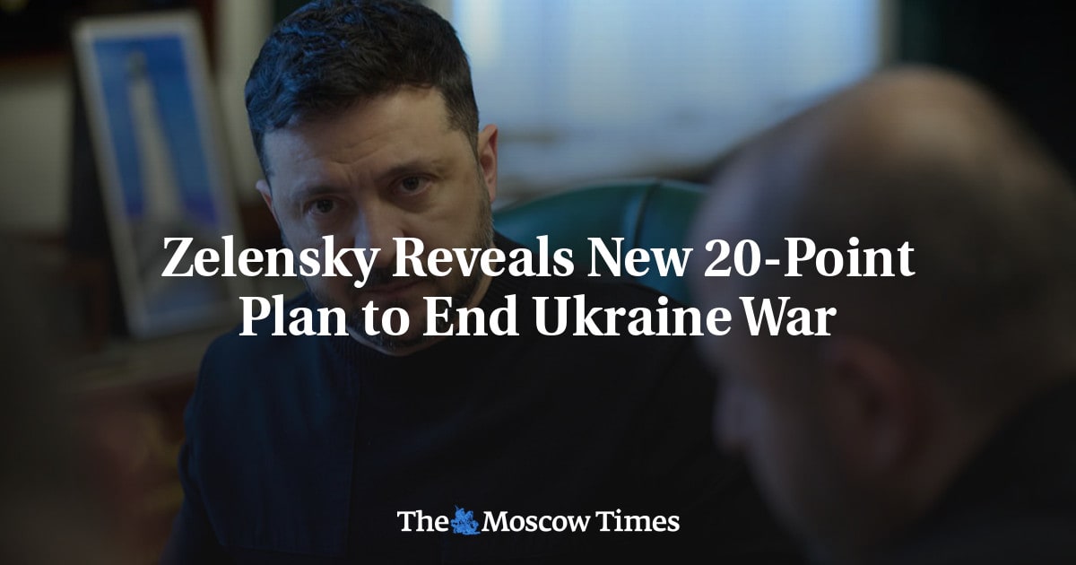 Zelensky reveals new 20-point plan to end Ukraine war