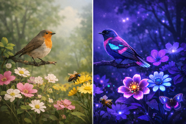 There are colours humans can’t see, but animals see them every day