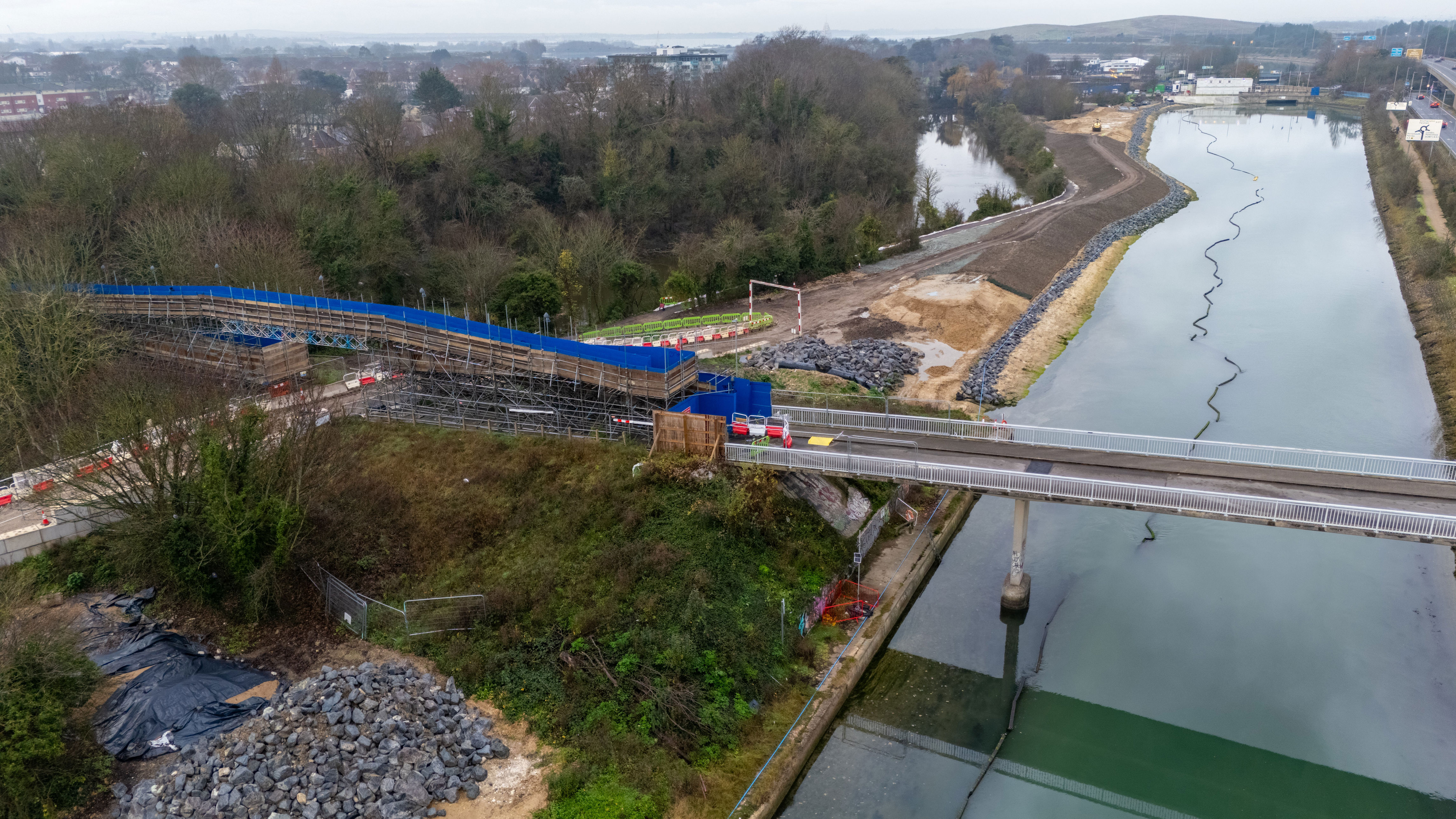 Work begins next week to dismantle a temporary footbridge for the sea ...