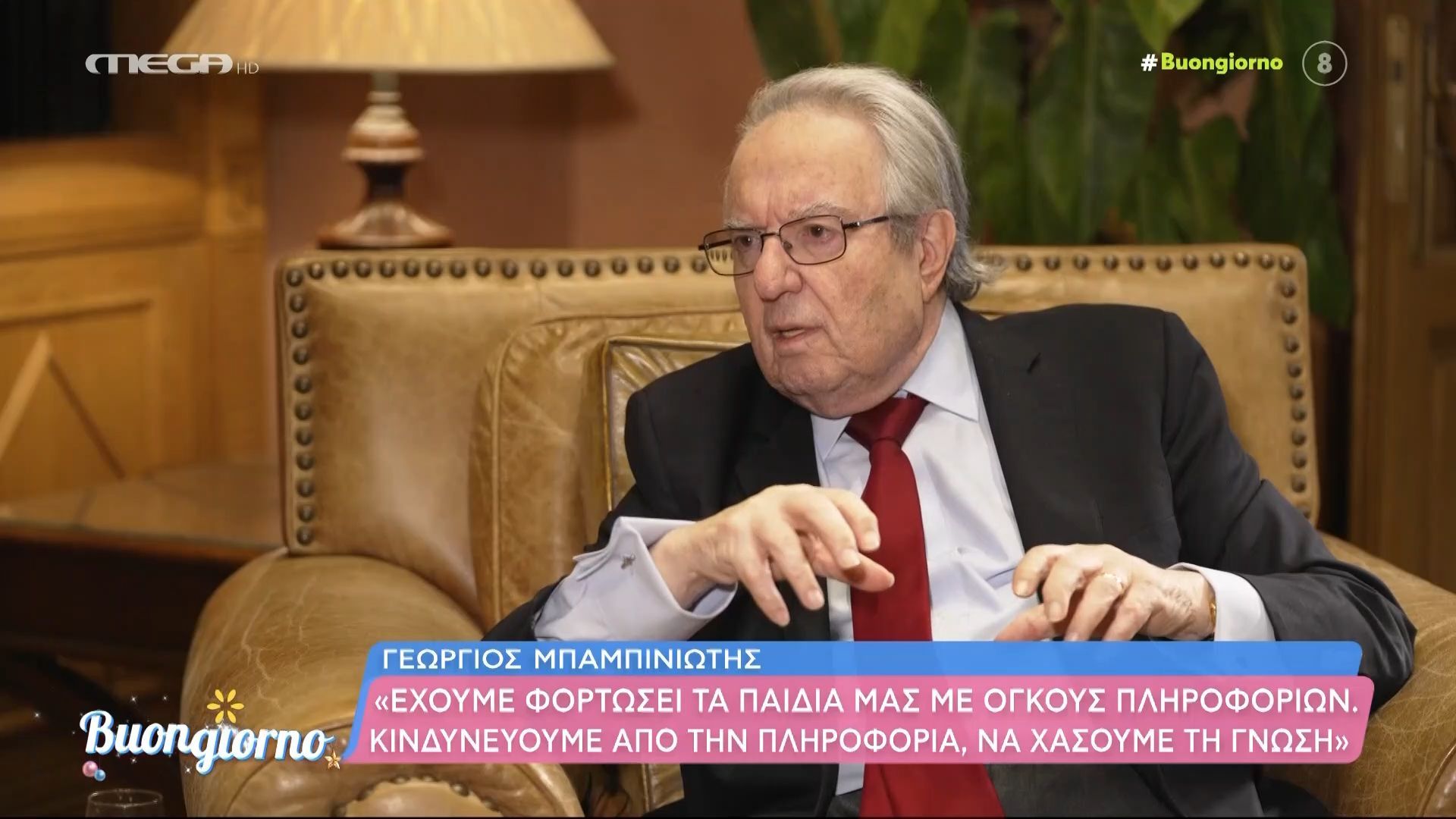 Γ. Μπαμπινιώτης: «Ο Πρωθυπουργός θα έπρεπε να έχει δίπλα του μια ομάδα ...