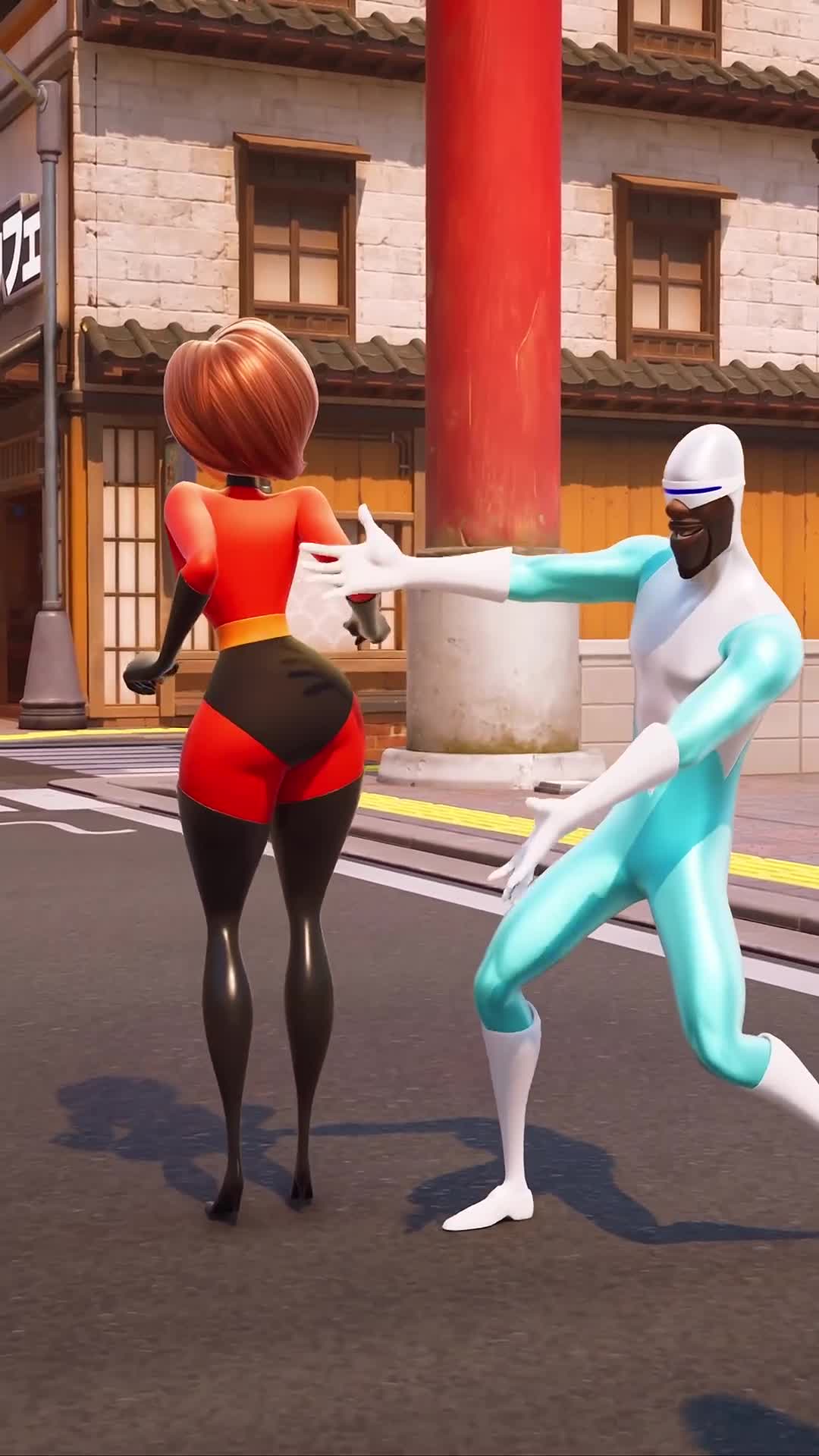 Frozone surprised Mr. Incredible but then! 😏😱 #shorts