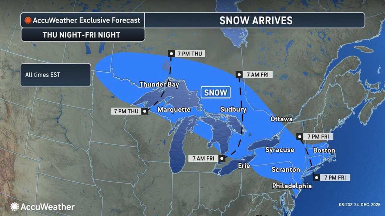 Arrival times released for major post-Christmas snowstorm targeting ...