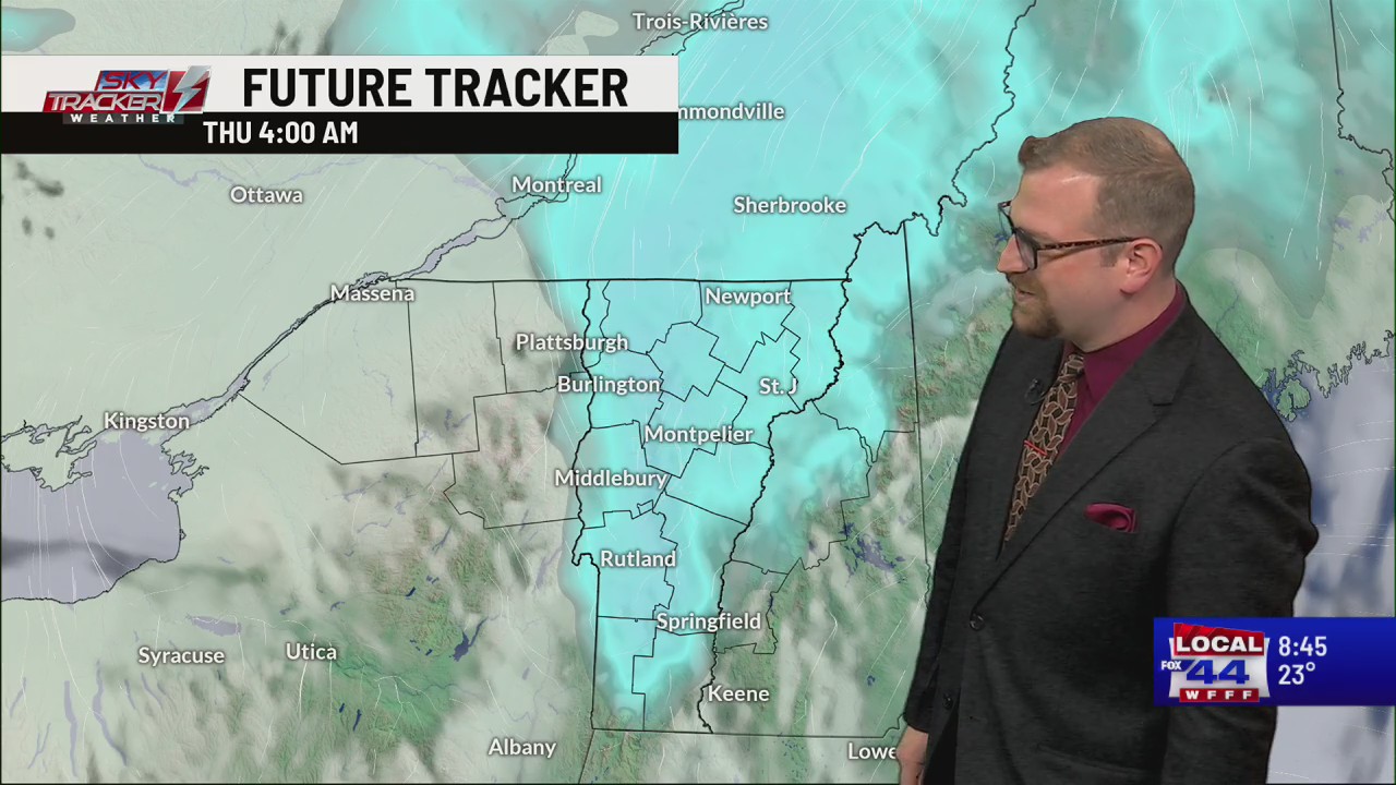 Christmas Day flurries before a big cold snap Friday